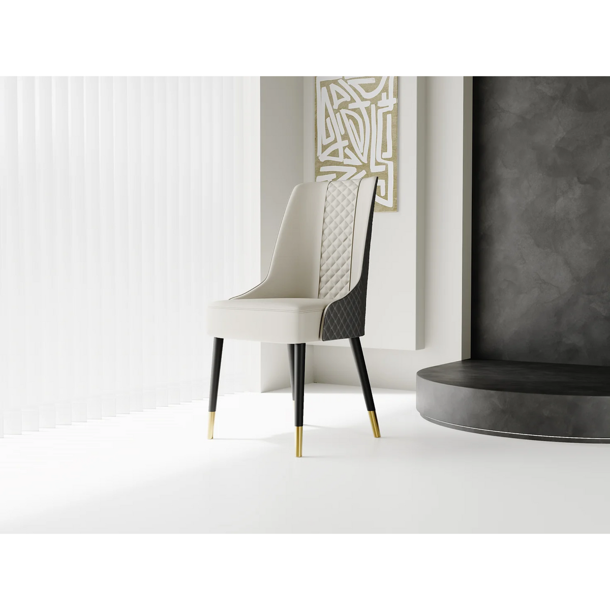 Rani Leather Dining Chair — Gafer Furniture